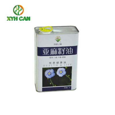 China Olive Oil Tin Can Tinplate Square Metal Customized Design Oem Service for sale