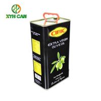 China Tin Cans for Olive Oil Recyclable Metal Rectangular Tins With Lids Custom Outer Packing for sale