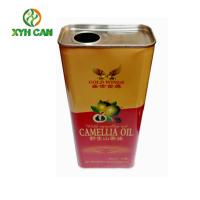China Tin Cans for Olive Oil Recyclable Metal Rectangular Tins With Lids Custom Outer Packing for sale