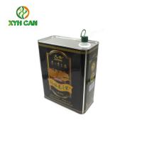 China Tin Cans for Olive Oil Rubber Stopper Empty Metal Cans Cooking Oil Cans CMYK Printing for sale