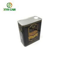 China Tin Cans for Olive Oil Rubber Stopper Empty Metal Cans Cooking Oil Cans CMYK Printing for sale