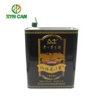China Tin Cans for Olive Oil Rubber Stopper Empty Metal Cans Cooking Oil Cans CMYK Printing for sale