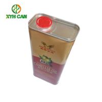 China Tin Cans for 12oz Olive Oil Empty Tall Olive Oil Tin Cans Eco-Friendly  Metal Storage Tins for sale