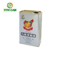 China Tin Cans for 12oz Olive Oil Empty Tall Olive Oil Tin Cans Eco-Friendly  Metal Storage Tins for sale