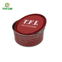 China Wax Tin Can Matting Car Round Packaging Container CMYK Offset Printing for sale