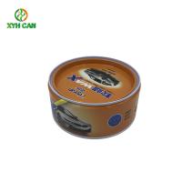 China Wax Tin Can Matting Car Round Packaging Container CMYK Offset Printing for sale