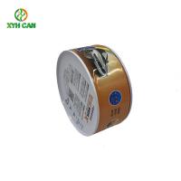 China Wax Tin Can Matting Car Round Packaging Container CMYK Offset Printing for sale