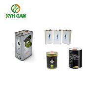 China Food Grade Round Olive Oil Tin Can /  Recyclable Tin Food Containers for sale