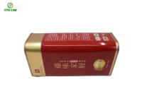 China Custom Printed Rectangular Metal Tin Can Metal Tinplate Container For Olive Oil with Plastic Lid for sale