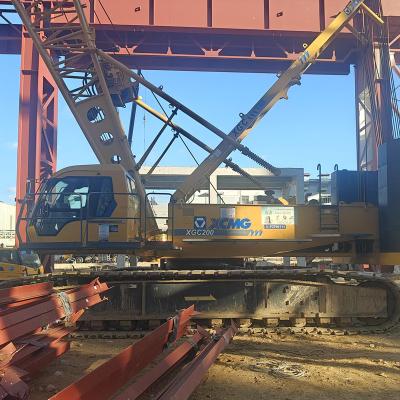 China Stability And Safety 200T Crawler Crane 1.2km/h Travel Speed 12-31m Jib Length for sale
