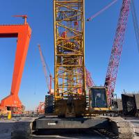 China 260T Second Hand Crawler Cranes Used For Bridge Prefabricated Parts Erection Construction for sale