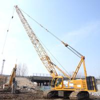 China 100T 13-52m Boom Crawler Crane In Railway Construction 9-18m Jib Length for sale