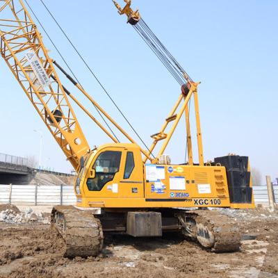 China PLC Control 100ton Used Crawler Crane For Heavy Lifting And 1.2km/H Maximum Travel Speed for sale