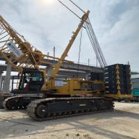 China Used 260T Xcmg Crawler Crane / Long Boom Crane 40 Meters Fully enclosed Cabin for sale
