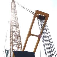 China 55T Hydraulic Crawler Crane In Bridge Construction XGC55 203.5t.M for sale