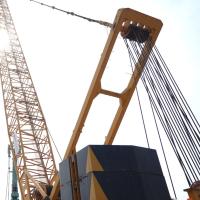 China 13m-60m Boom  150T Crawler Crane / Second Hand Crawler Cranes 298kW for sale