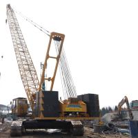 China 180T  Used Crane Equipment / Xcmg Heavy Crawler Crane With Boom 50 Meters for sale