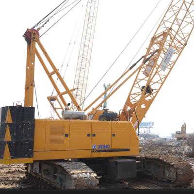 China Second Hand Crawler Cranes With 242 /2100 Kw/Rpm Engine Rated Power And 85 T Boom Crawler Crane for sale