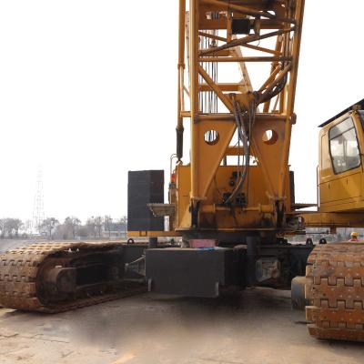China Used Crawler Crane with 100 Ton Loading Capacity 128 M/min Hoist Speed and 24-96m Adjustable Boom Length for Heavy Construction for sale