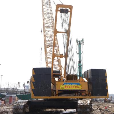 China Air-conditioned Crawler Mobile Crane with Hoist Speed 50 M/min and Luffing Jib Up To 100 Meters for Complex Construction Lifting for sale