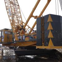 China 100 Ton Rated Loading Capacity Used Crawler Crane with 24-96m Boom Length and 90% New Condition for sale
