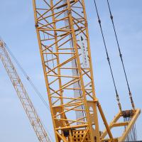 China Used Crawler Hydraulic Crane with 49.0kpa Ground Pressure and Casting Technique for Heavy Duty Lifting at 1.5 RPM Slewing Speed for sale
