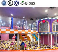 China Customized Castle Theme Kids Soft Playground Maze Play Slide Swing Playground Equipment for sale