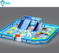 China Marine Themed Indoor Kids Park Equipment Slide Soft Playground Eco Friendly for sale