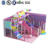 China Pink Macaron Themed Kids Amusement Park For Kindergarten Playgrounds 3D Design for sale