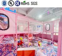 China Pink Macaron Themed Kids Amusement Park For Kindergarten Playgrounds 3D Design for sale