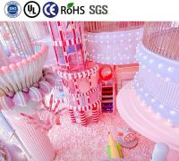 China Customizable Kids Soft Play Indoor Playground Equipment Macaron Style Pink Themed for sale