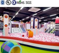 China Candy Theme Kids Soft Maze Play Slide Swing Playground Equipment Support Custom for sale
