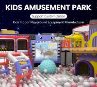 China Meranti Themed Park Custom Design Slide Set Ball Pit Children Play Equipment for sale