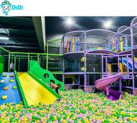 China Colorful Large Indoor Playground Children'S Theme Park With Slides And Ball Pits for sale