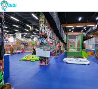 China Kids Interactive Indoor Commercial Athletic Playground Plastic Double Slide Park for sale