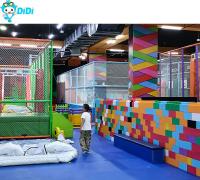 China Kids Interactive Indoor Commercial Athletic Playground Plastic Double Slide Park for sale