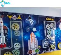 China Custom Theme Interactive Science Ball Pit Wall Indoor Kid Playground for sale