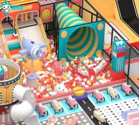 China Big Size Macaron Series Amusement Entertainment Commercial Big Soft Indoor Playground for sale