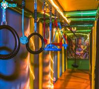 China Large Maze Kids Indoor Playground Ninja Play Center Big Slide Swing Manufacturers for sale