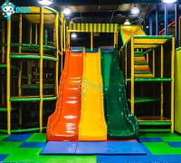 China Large Maze Kids Indoor Playground Ninja Play Center Big Slide Swing Manufacturers for sale