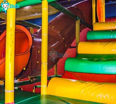 China Large Maze Kids Indoor Playground Ninja Play Center Big Slide Swing Manufacturers for sale