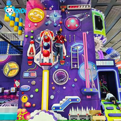 China Custom Sweet Color Themed Indoor Playground for Kids with Wooden Slide and Ball Pit for sale