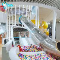 China Custom Sweet Color Themed Indoor Playground for Kids with Wooden Slide and Ball Pit for sale