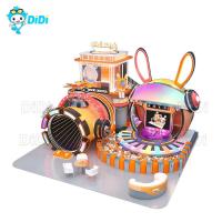 China Rabbit Theme Indoor Playground with Slide and Interactive Wall Games for 100+ Kids for sale