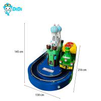 China Coin Operated Round Castle Mini Train Rides for Indoor Amusement Park 155KG 300W for sale