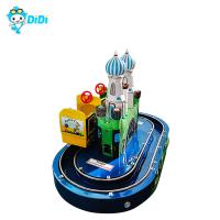 China Coin Operated Round Castle Mini Train Rides for Indoor Amusement Park 155KG 300W for sale