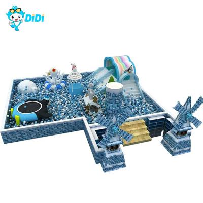 China Custom Ice Castle Indoor Playground for Kids with Slide and Ball Pit for sale