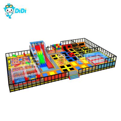 China Stainless Steel Indoor Trampoline Park with 3D Installation and Customized Size for Kids and Adults for sale