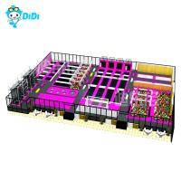 China Large Capacity PVC Trampoline Park Equipment for Commercial Indoor Use with Customizable Options for sale