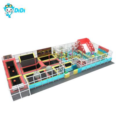 China Indoor Trampoline Park with PVC and Plastic Material 3D Installation Instructions and 1-5 Years Warranty for sale